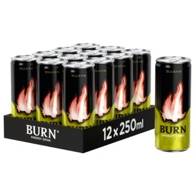 Burn Energy Guava 12x250ml | Burn | Fri frakt over 500,-