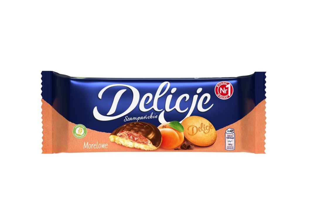 Delicje Apricot Biscuits 147g | | Fri frakt over 500,-