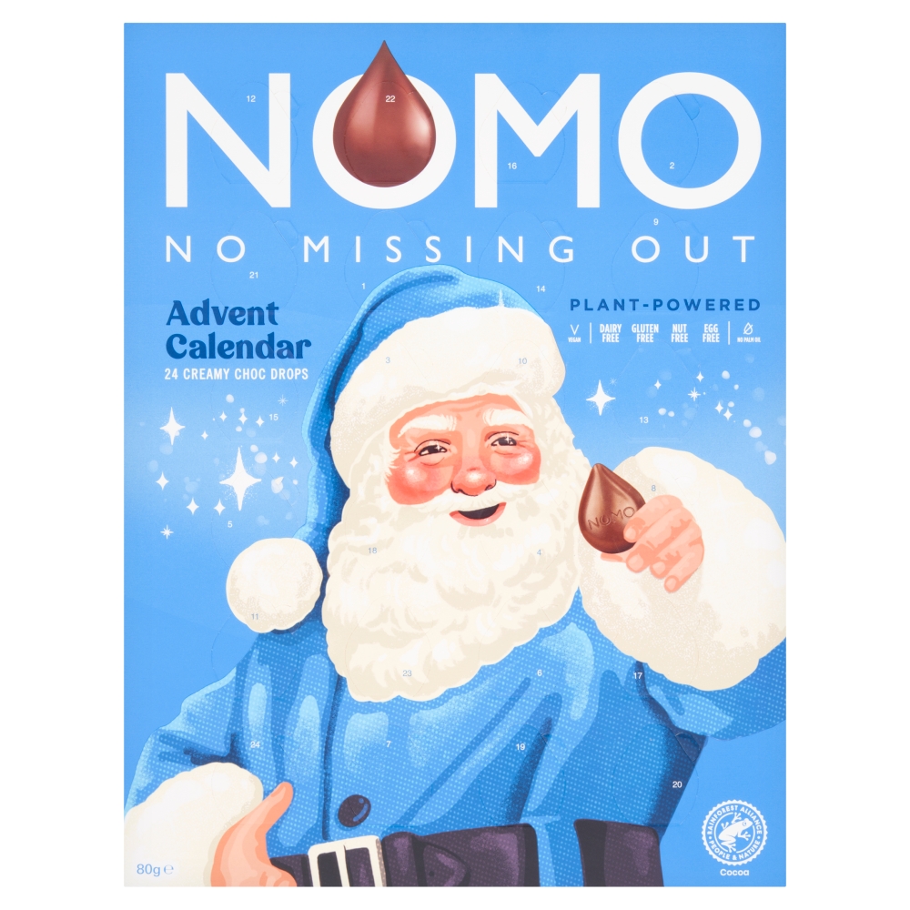 NOMO Creamy Chocolate Advent Calendar 70g | | Fri frakt over 500,-